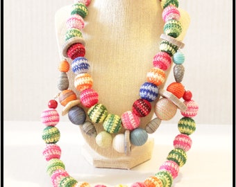 Colorful necklace | Etsy