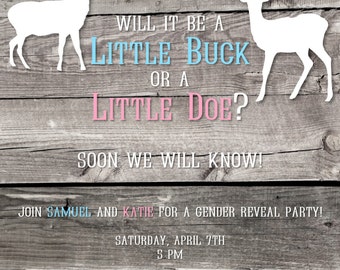 Deer gender reveal | Etsy