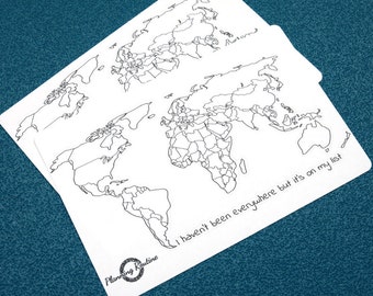 Kids world map | Etsy