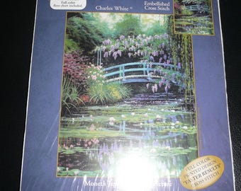 Monet cross stitch | Etsy