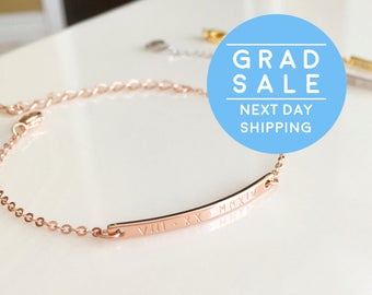 Rose gold bracelet | Etsy