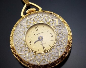 Lucerne pocket watch | Etsy