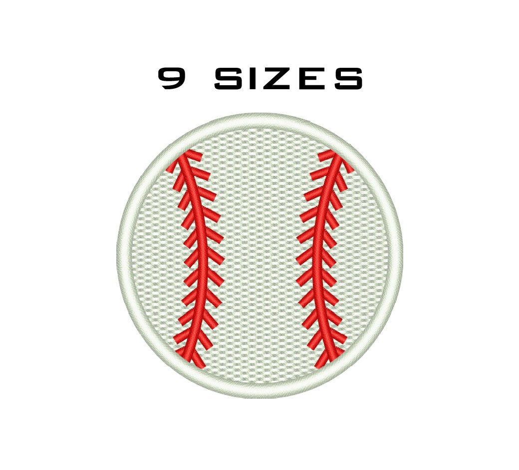 Baseball Embroidery Design Baseball Sports Embroidery Design
