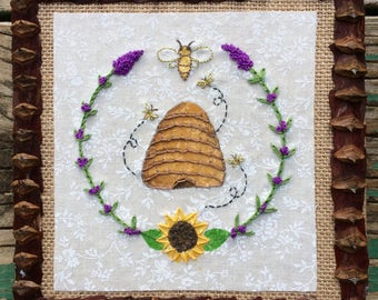 Pine cone embroidery | Etsy