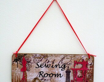 Sewing room sign | Etsy