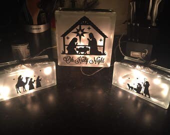 Glass nativity | Etsy