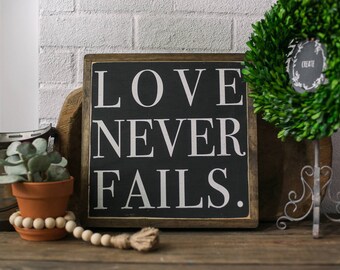 Love never fails | Etsy