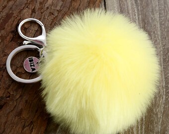 Pompom keychain | Etsy