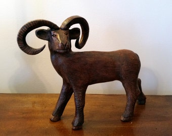 Carved ram | Etsy