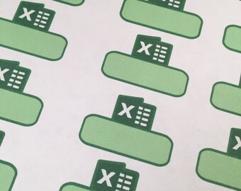 Excel sticker | Etsy