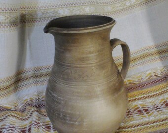 Clay water pitcher | Etsy
