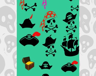 Pirate clipart | Etsy