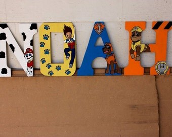 Paw patrol letters | Etsy