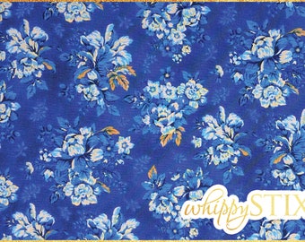 Blue rose fabric | Etsy