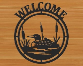 Loon welcome sign | Etsy