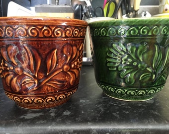 Pottery plant pot | Etsy