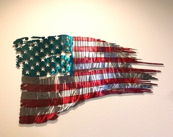 Metal american flag | Etsy