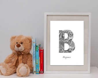 Zentangle alphabet | Etsy