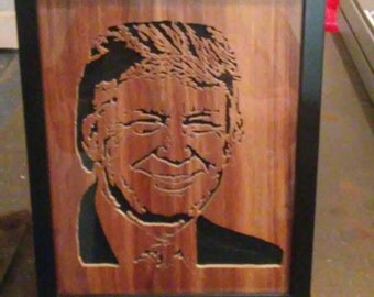 Scroll saw portrait | Etsy