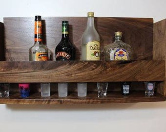 Shot glass shelf | Etsy