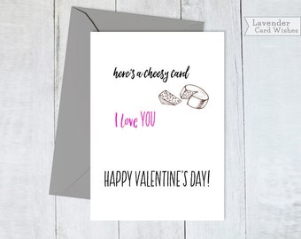 Cheesy love card | Etsy