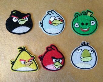 Bird applique design | Etsy