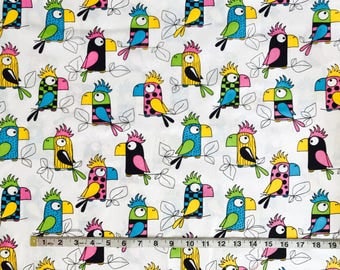 Parrot fabric | Etsy