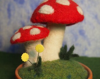 My Friend Worm Needle Felted Worm and Wool Felt by theFeltasaurus