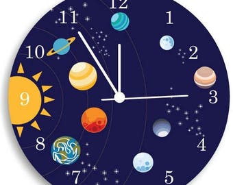 Sun wall clock | Etsy