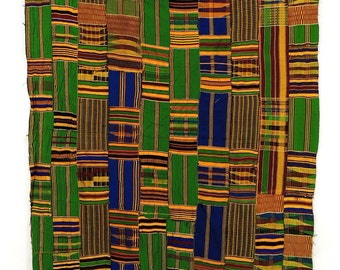 Blue kente cloth | Etsy