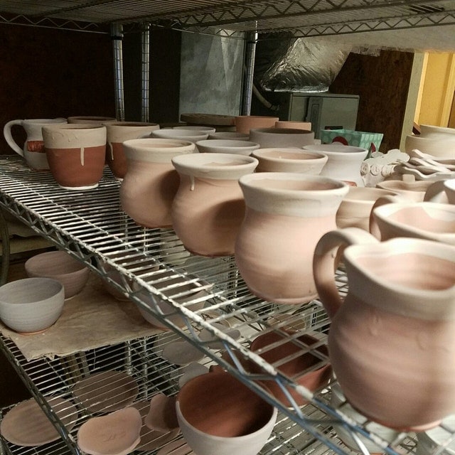Handmade stoneware pottery: mugs // bowls // plates by AudPottery