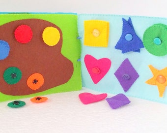 Toddler quiet book | Etsy