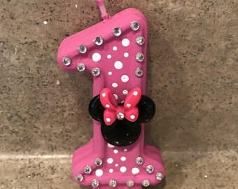 Minnie mouse candle | Etsy