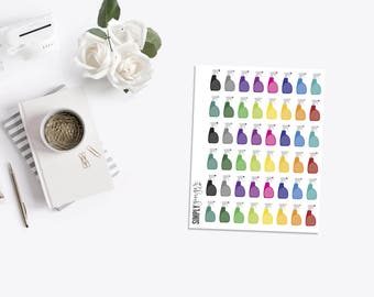 Items similar to 40 Water Bottle Stickers, Perfect for Planners and ...