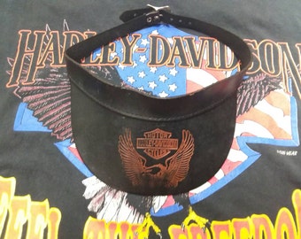 Leather visor | Etsy