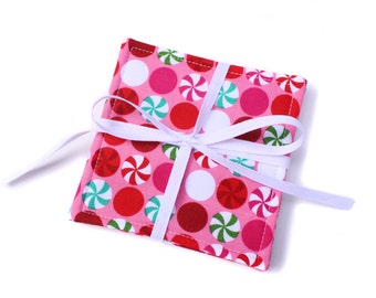 Peppermint coasters | Etsy