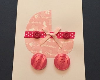 Handmade baby card | Etsy