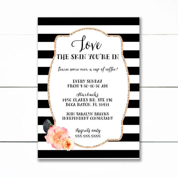 Business Event Invitation Beauty Skin Care Event Invitation