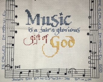 Cross stitch poem | Etsy