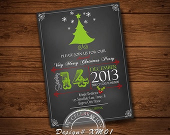 Christmas invitation | Etsy
