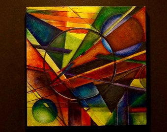 Cubism acrylic | Etsy