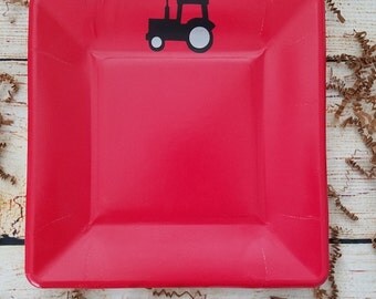 Square paper plates | Etsy