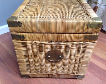 Wicker trunk | Etsy