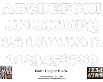 Cooper black font | Etsy
