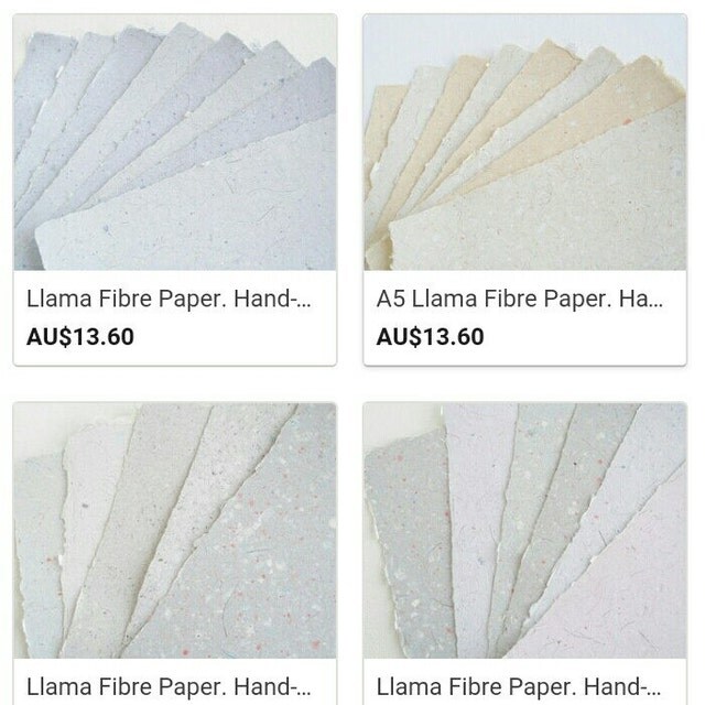 Handmade Recycled Paper Llama Products Bird by FoxHillLlamas