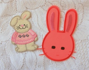 Rabbit applique | Etsy