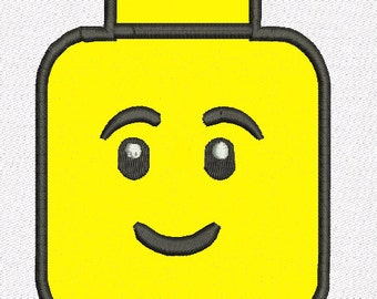Lego applique design | Etsy