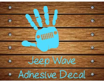 Jeep wave sticker | Etsy