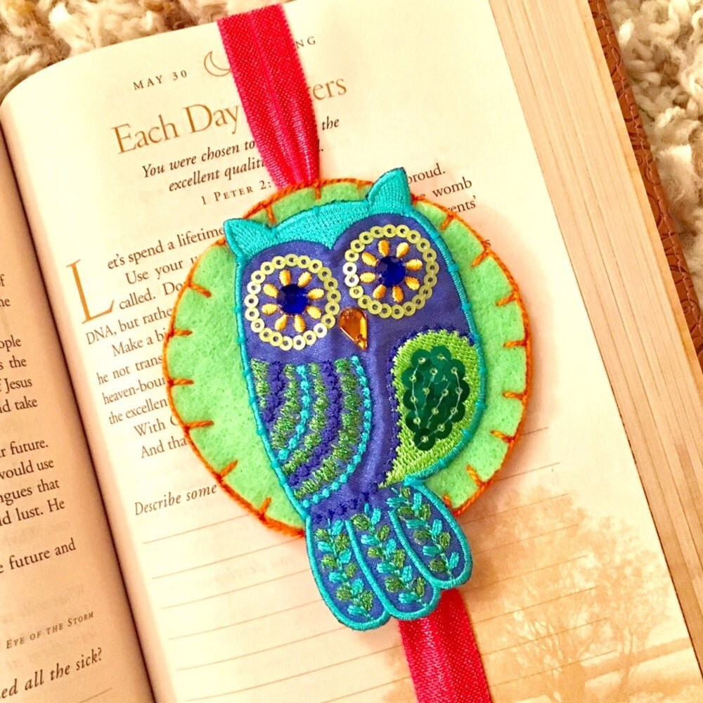 Hand crafted bookmarks and planner bands by GiveAWhoot on Etsy