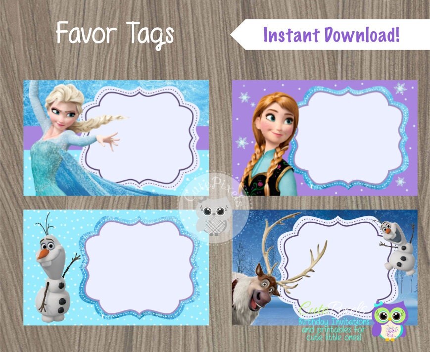 Frozen Favor Tags Frozen Name Tags Frozen Favor Labels Frozen Favor Tags Frozen Name Tags Frozen Favor Labels